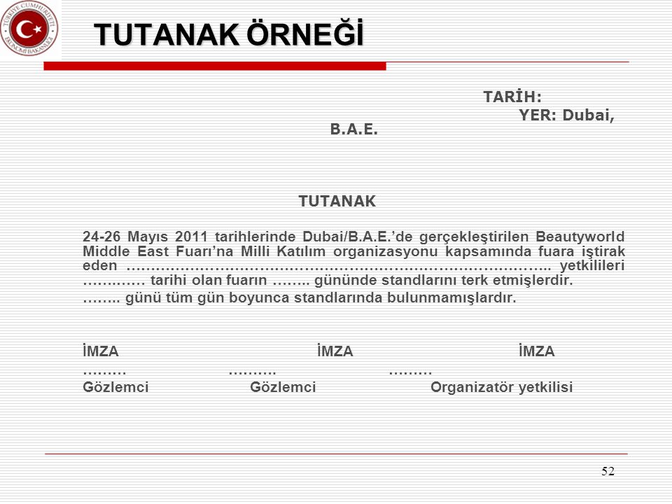 tutanak örneği-3 | Ankara Diriliş Özel Güvenlik Kursu